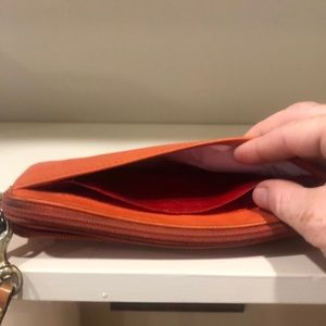 Coach | Bags | Orange Coach Leather Wallet | Poshmark